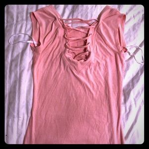 Guess | Dresses | Guess Peach Jersey Dress | Poshmark